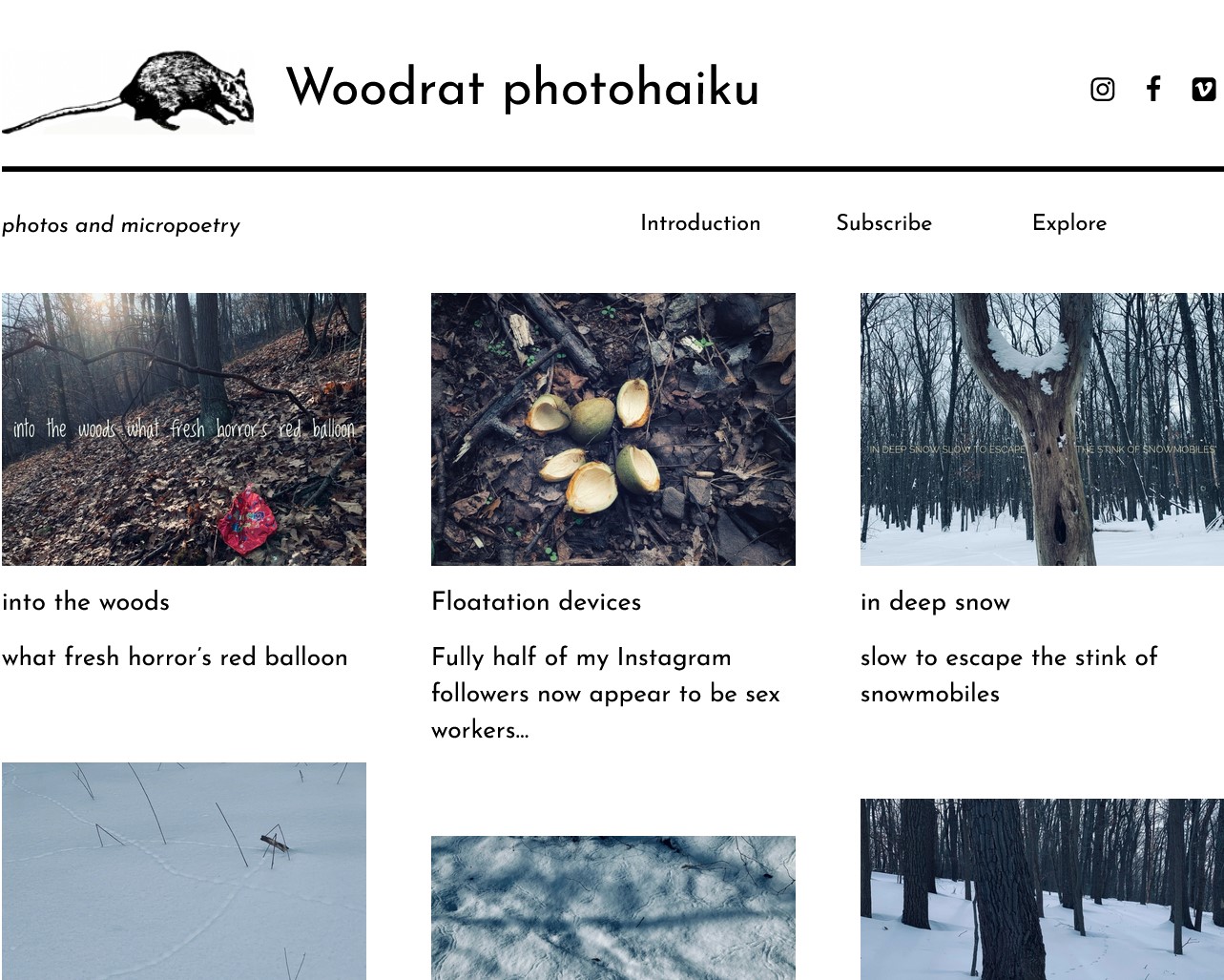 Photo haiku – Dave Bonta